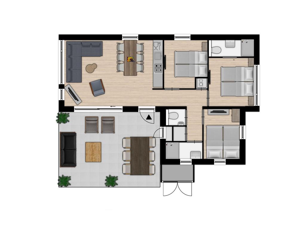 6-Personen-Lodge 3 lodge6c in Beach Resort Nieuwvliet-Bad